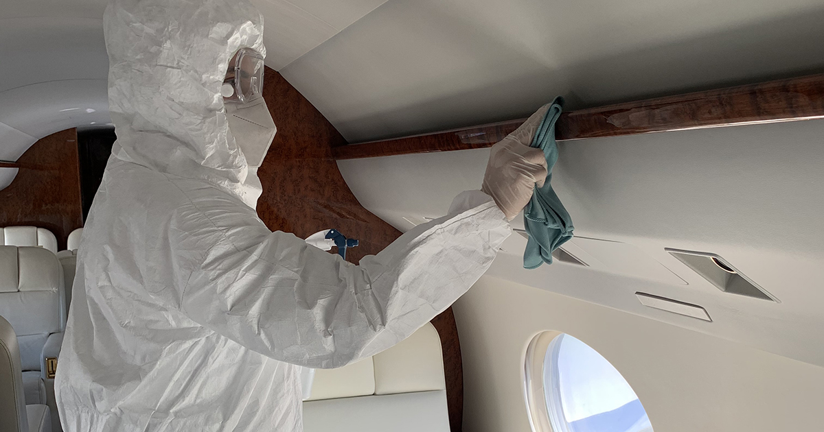 Aircraft Cleaning & Disinfecting Services | Clay Lacy Aviation